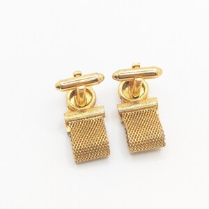 Vintage Dante Signed Gold S Cufflinks Monogram Letter Last Name Chain ...