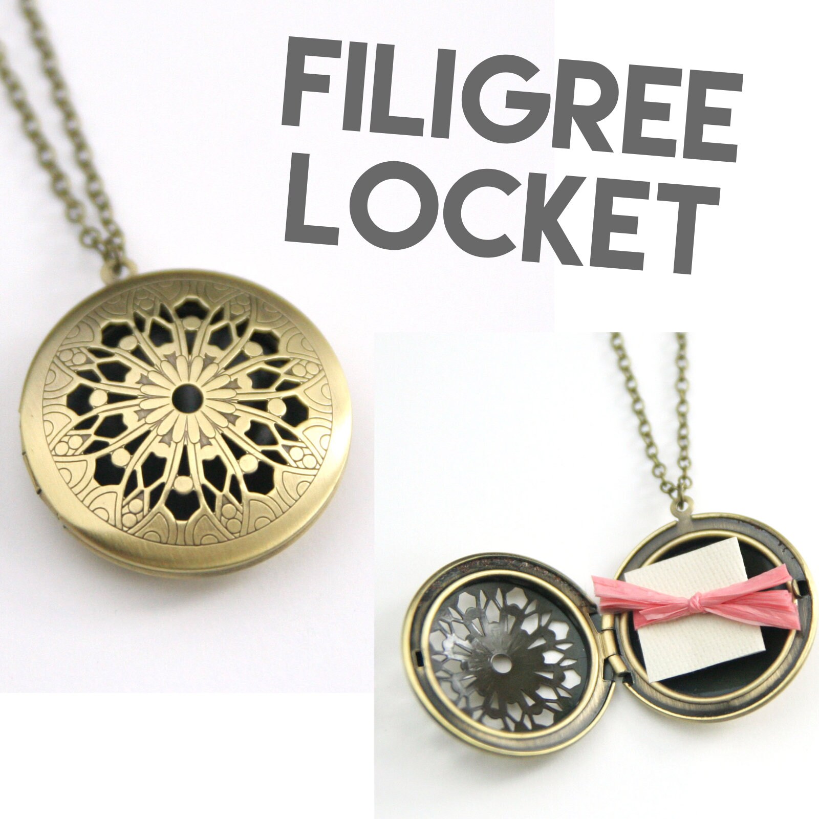Brass Ball Locket Personalized Locket Necklace Secret - Etsy Australia