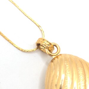 Vintage Avon Perfume Locket Gold Necklace Golden Charmer 1968 1960s ...