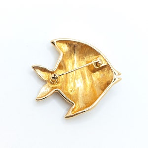 Vintage Rare Swarovski Angel Fish Pave Brooch Lapel Pin Signed Crystal ...