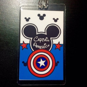 DISNEY Luggage Tags Capt America Iron Man Hulk Hawkeye Black Widow ...