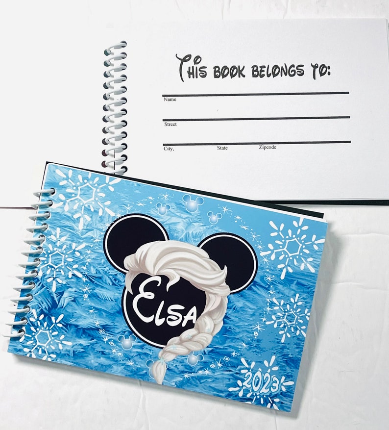 Disney Princess Autograph Book anna Ariel Aurora Belle - Etsy