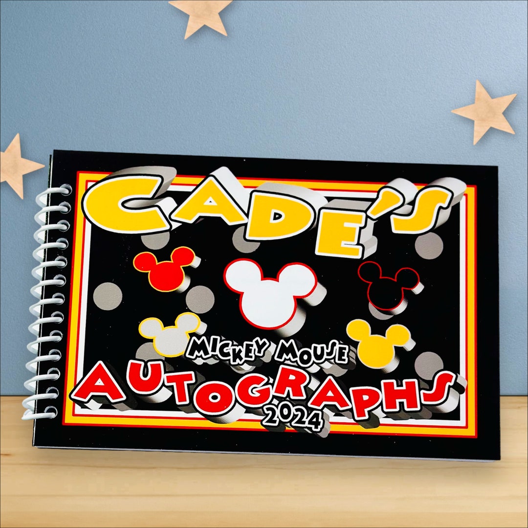 Personalized Mickey Mouse Autograph Book – Disney Trip Keepsake - Etsy