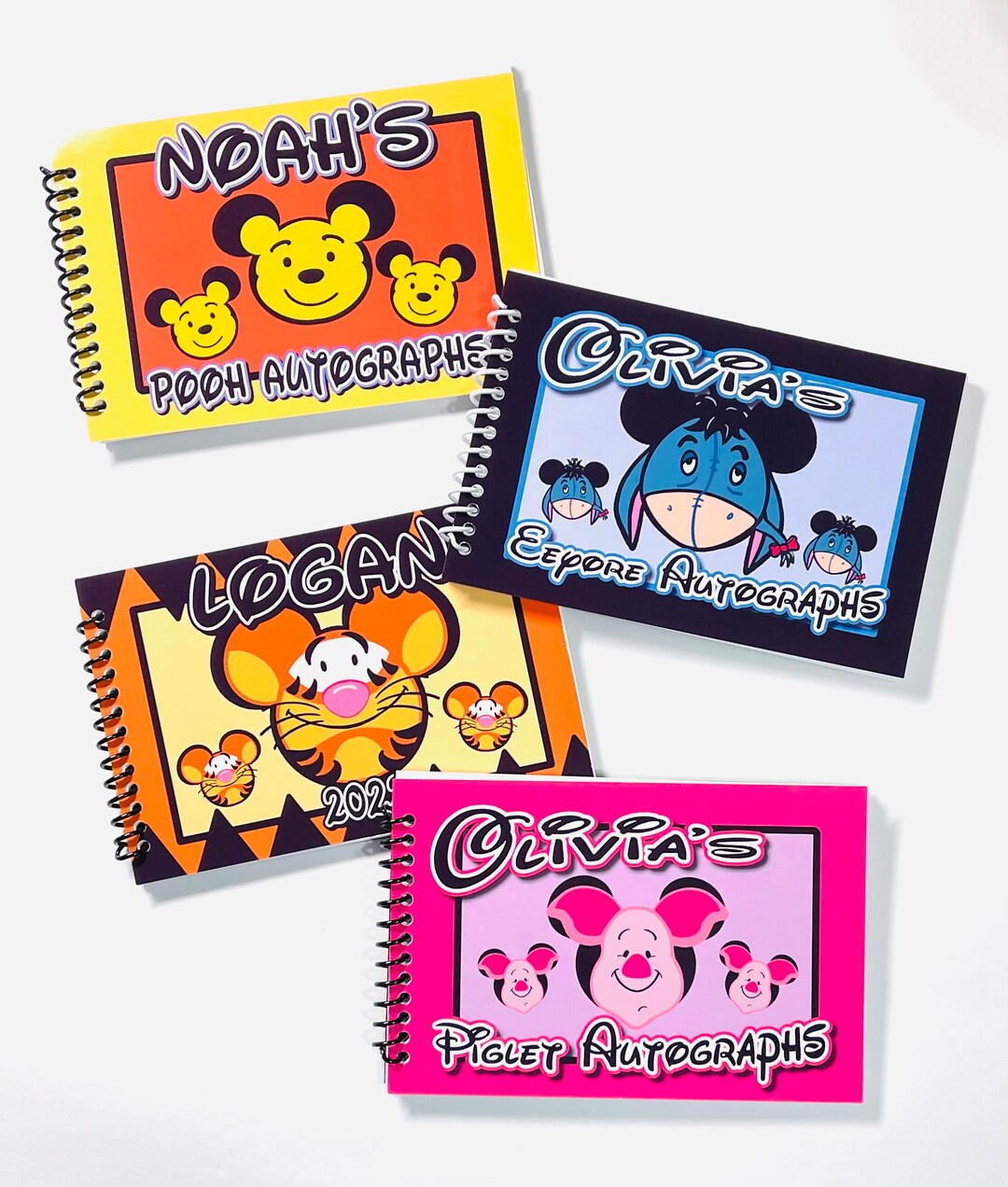 Winnie the Pooh Autograph Book - Mickey Book - Tigger Autograph Book ...