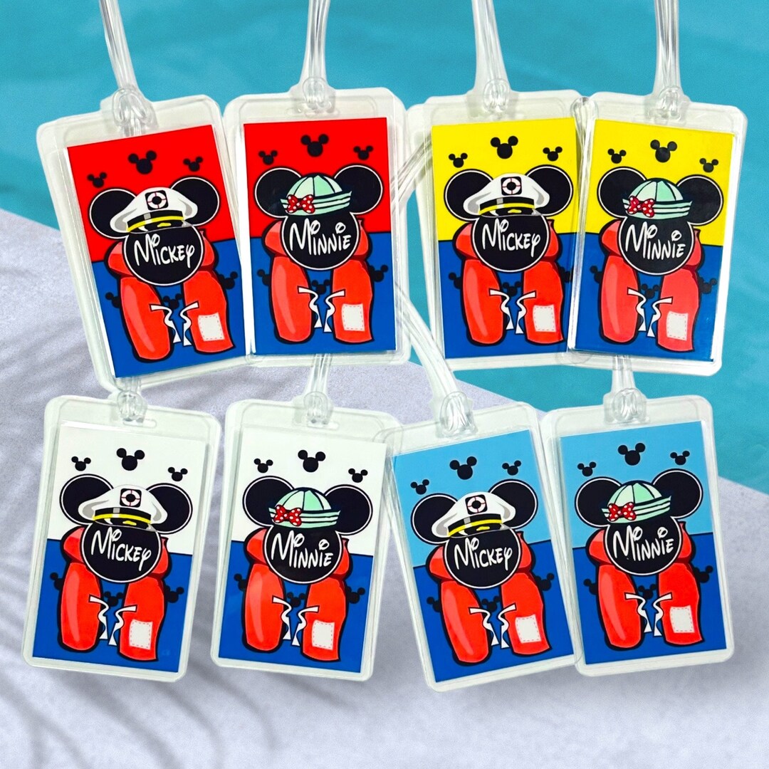 Disney Cruise Luggage Tags - Personalized Disney Captain Mickey or ...
