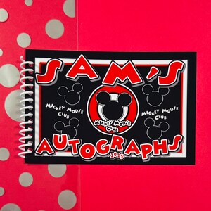 Personalized Disney Autograph Book - Mickey Mouse Club - Free ...