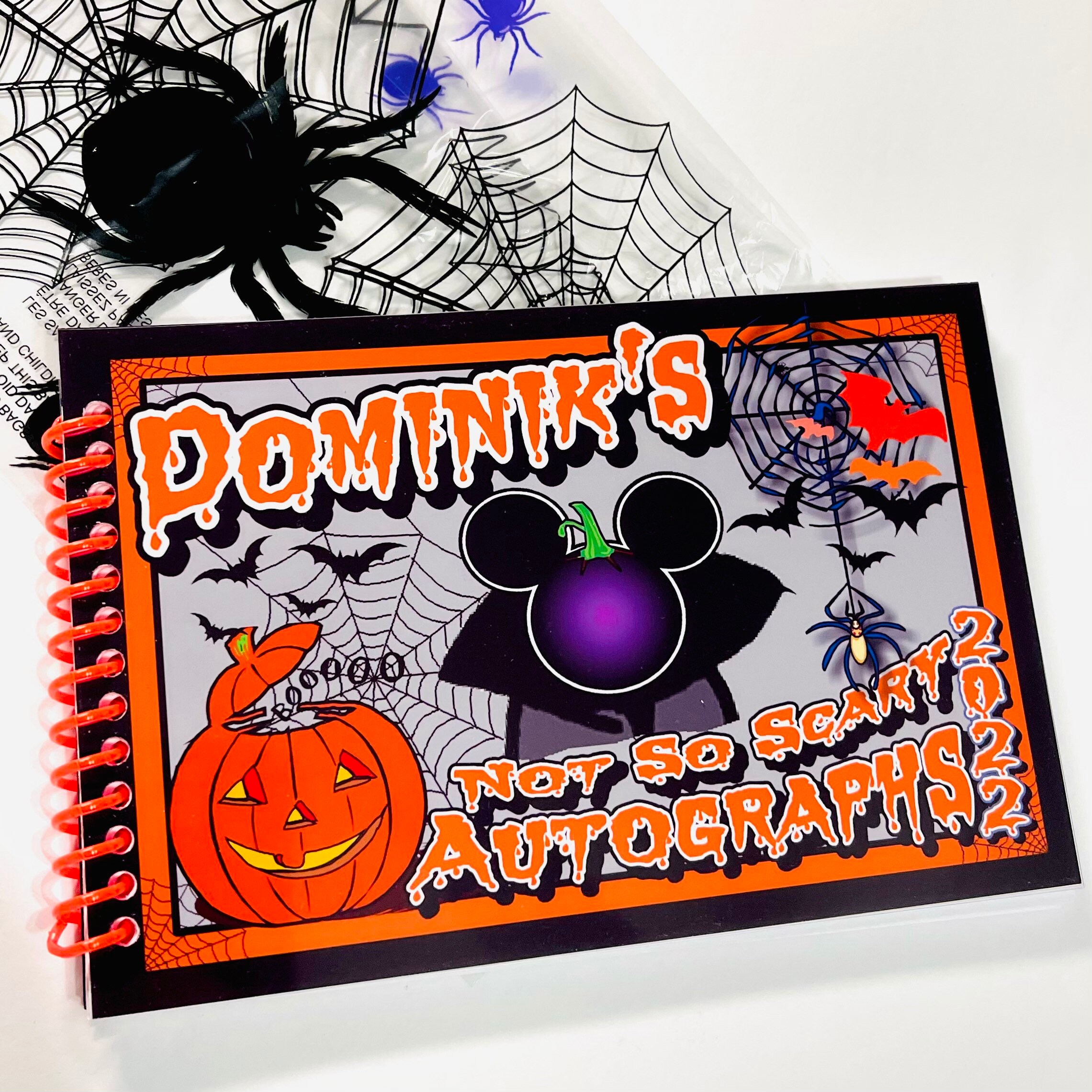 Disney Halloween Autograph Book HALLOWEEN Vampire Mickey - Etsy