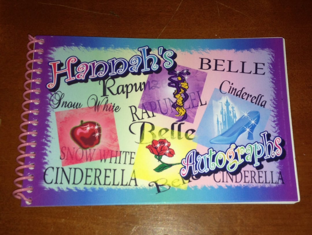 Disney Autograph Book Disney Princess Book With 25 Blank Card Stock ...
