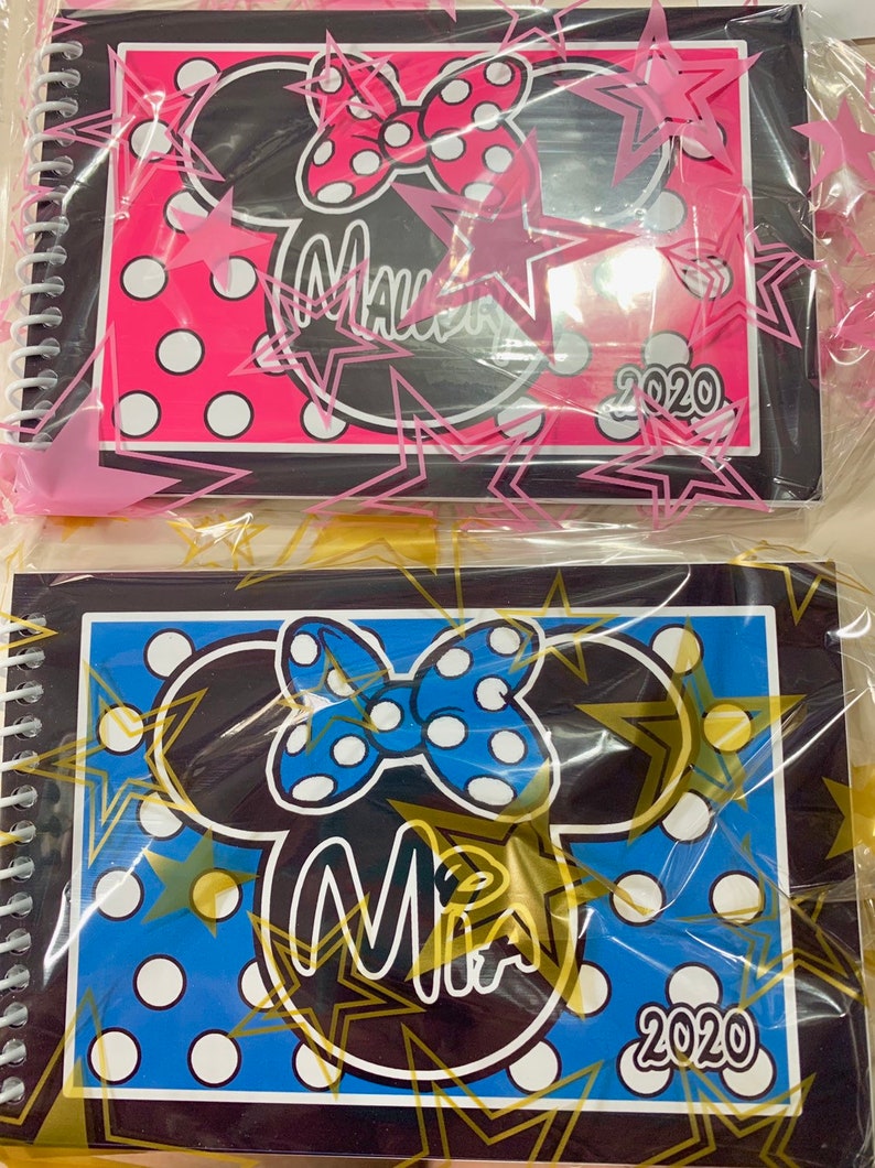 Disney Autograph Book Personalized Mickey or Minnie Mouse - Etsy