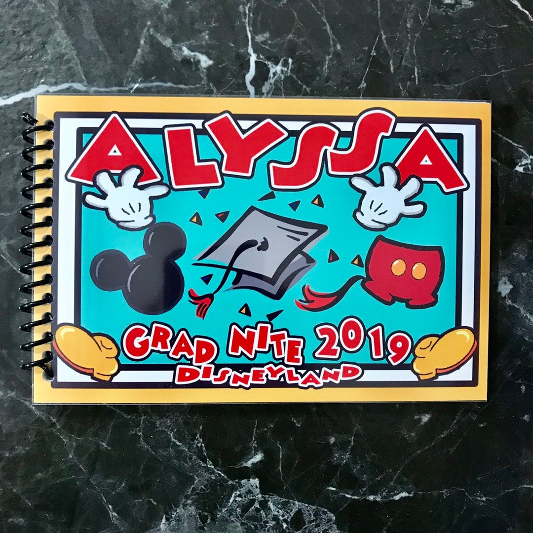 Personalized Disney Autograph Book GRADUATION Grad Disney Autograph ...