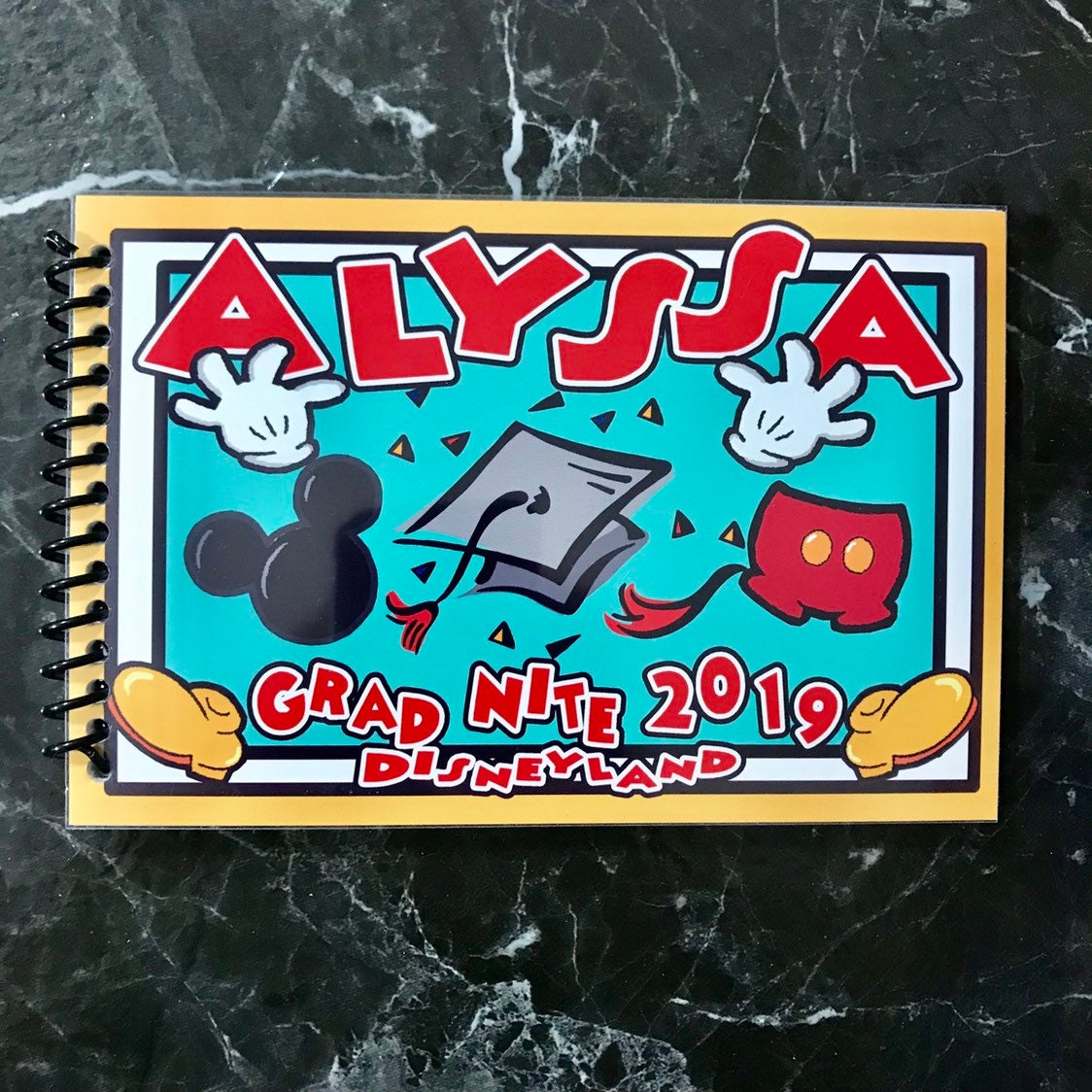Personalized Disney Graduation Autograph Book (4x6) - Etsy