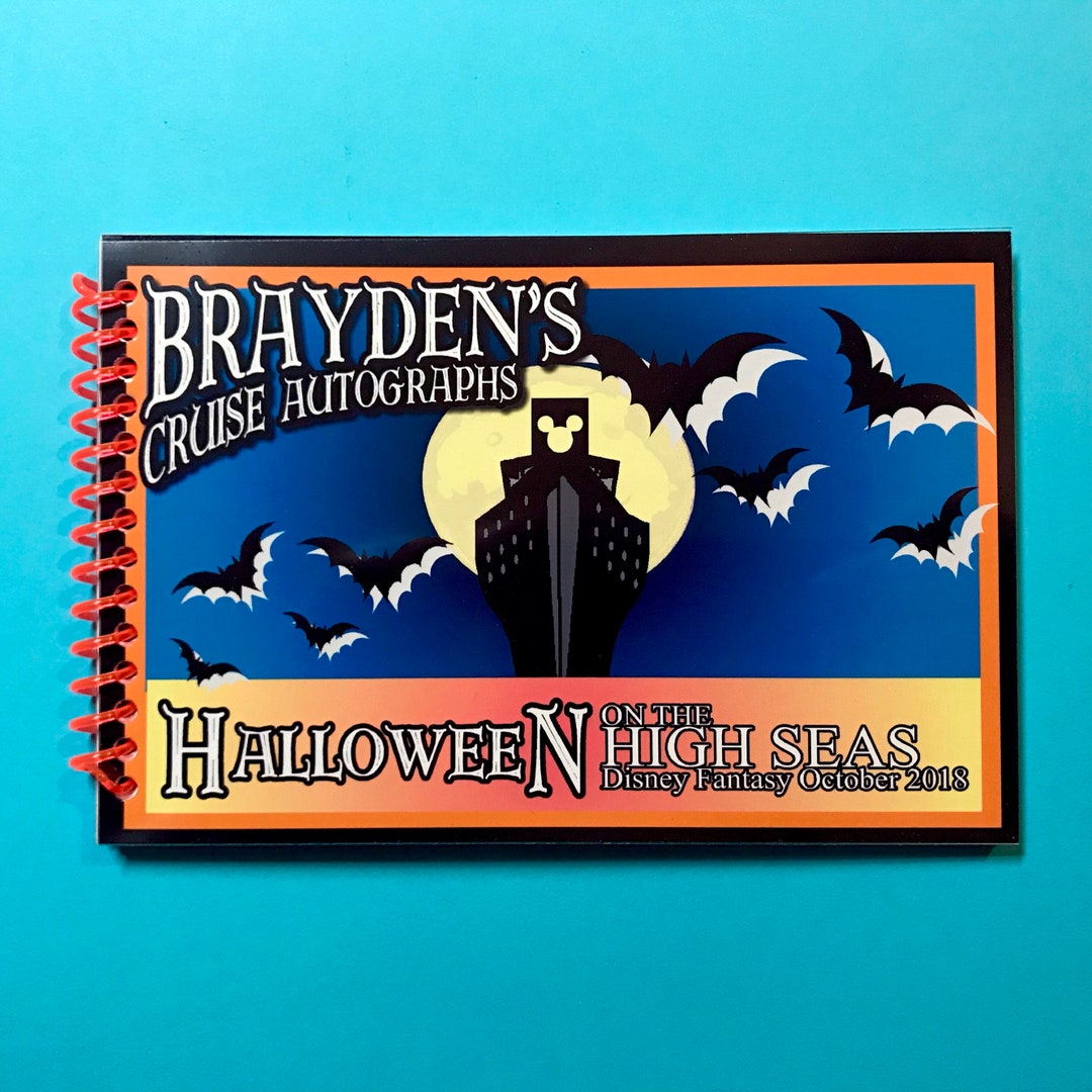 Personalized Disney Halloween Autograph Book HALLOWEEN on the High Seas ...
