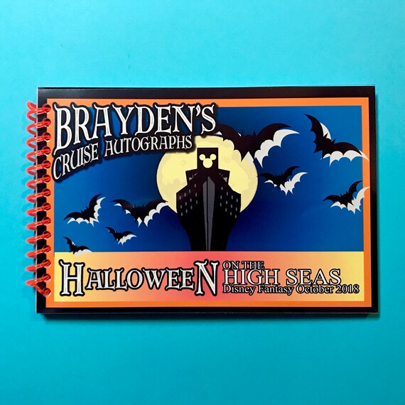 Personalized Disney Halloween Autograph Book HALLOWEEN on - Etsy