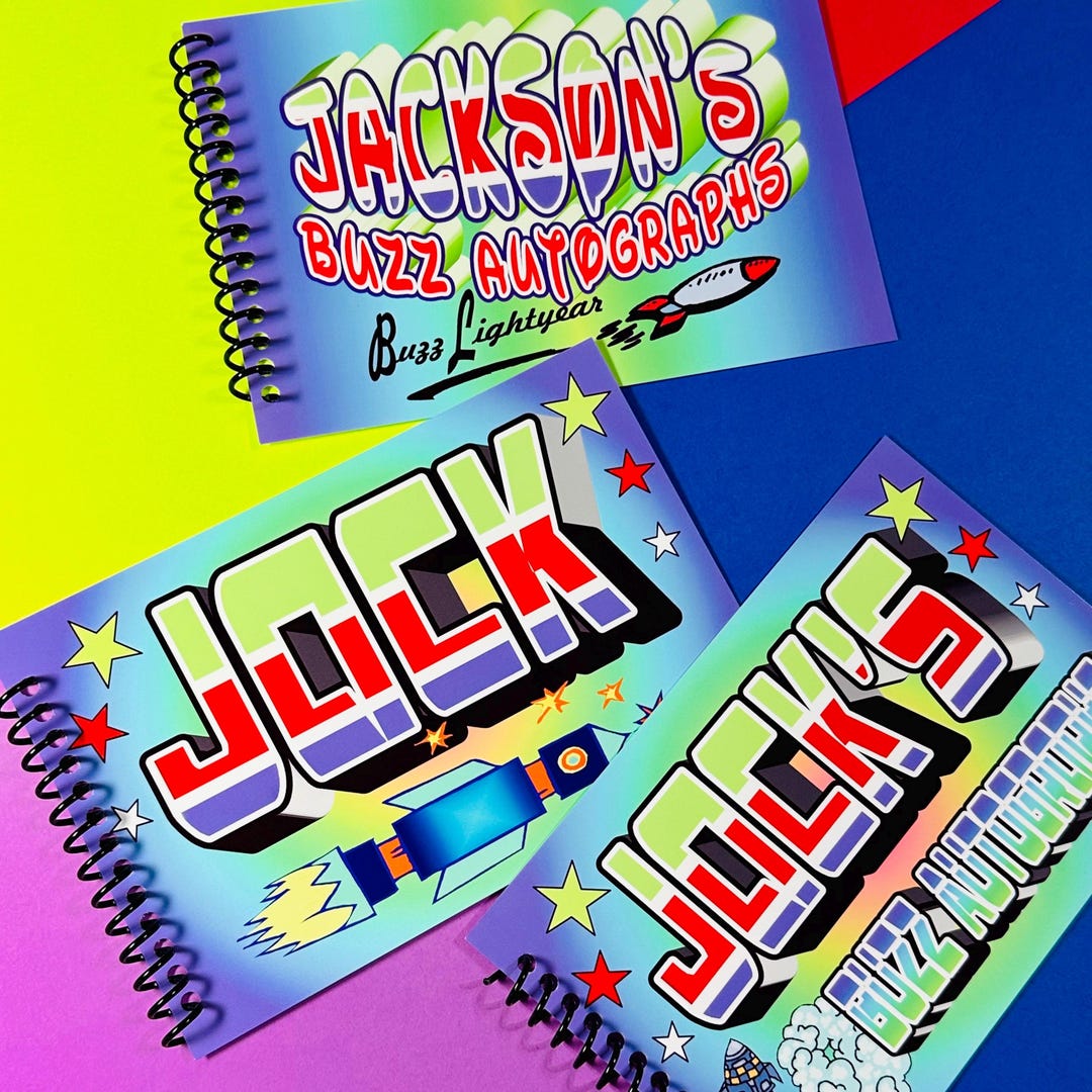 Buzz Lightyear Autograph Book Toy Story Autograph Book Disney Autograph ...