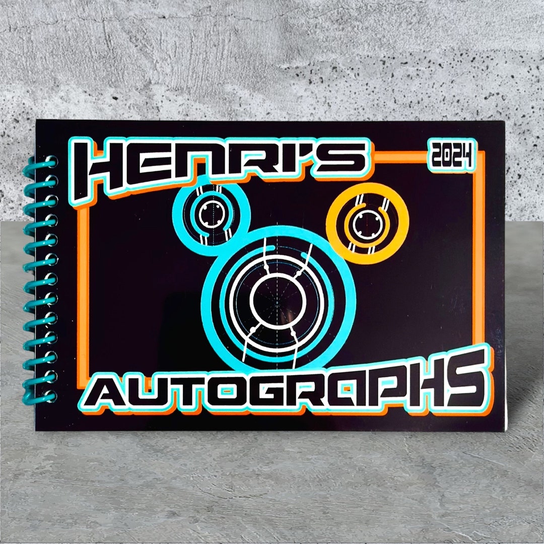 Personalized Mickey Mouse Autograph Book – TRON Design - Etsy