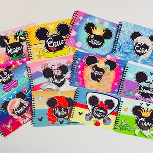 Disney Princess Autograph Book -anna - Ariel - Aurora - Belle ...