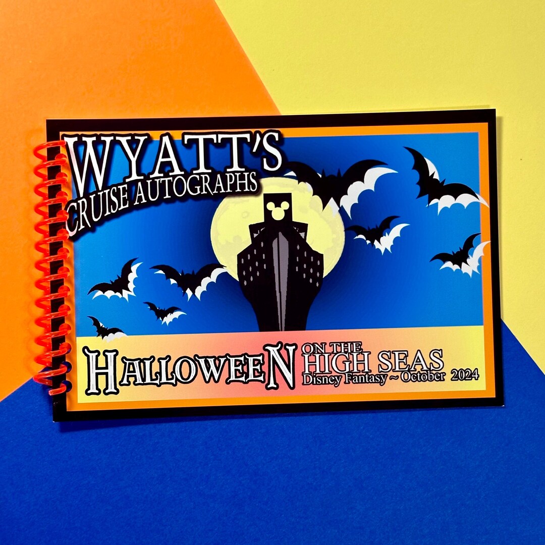 Personalized Disney Halloween Autograph Book - HALLOWEEN on the High ...