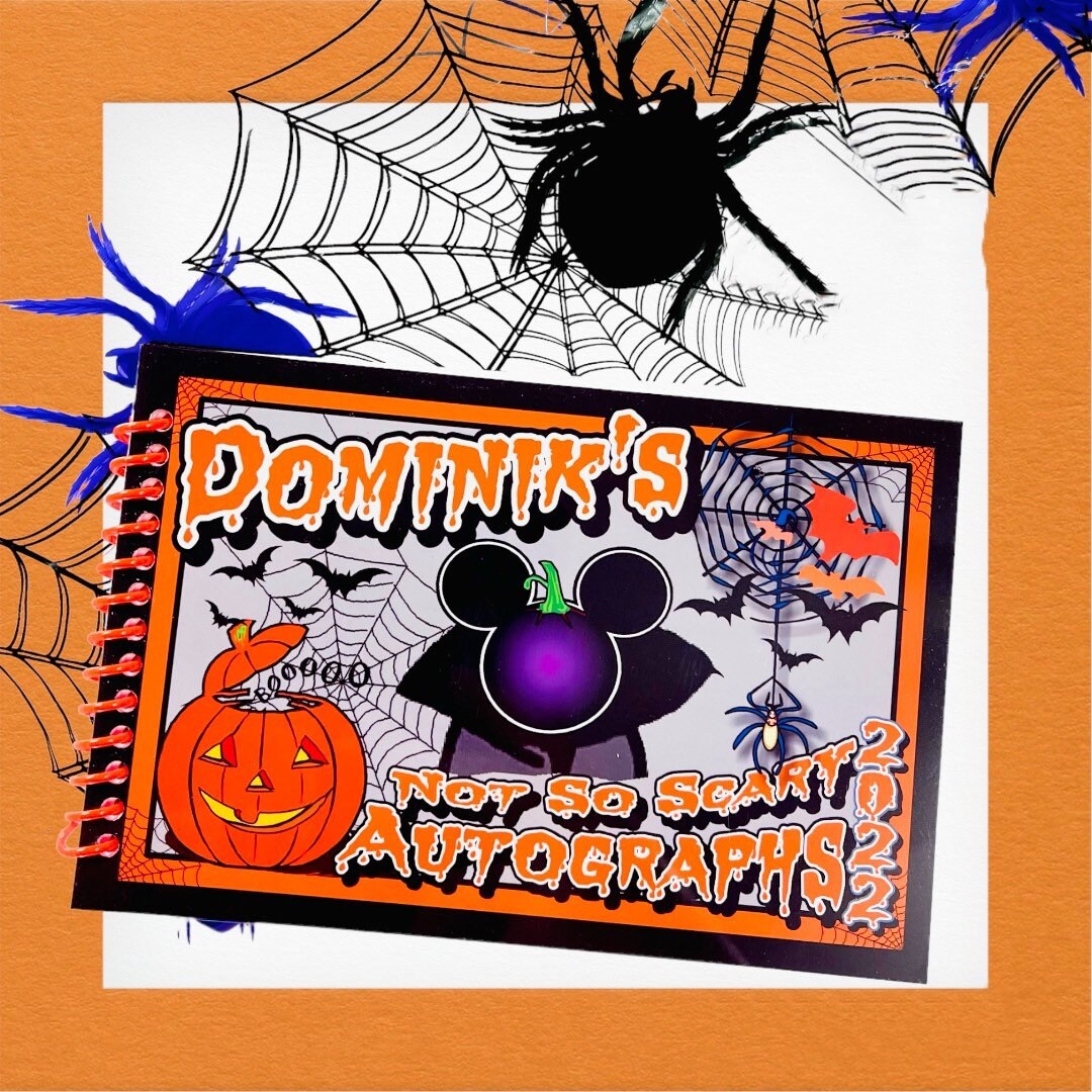 Disney Halloween Autograph Book - HALLOWEEN Vampire Mickey MOUSE ...