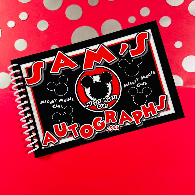 Personalized Disney Autograph Book - Mickey Mouse Club - Free ...