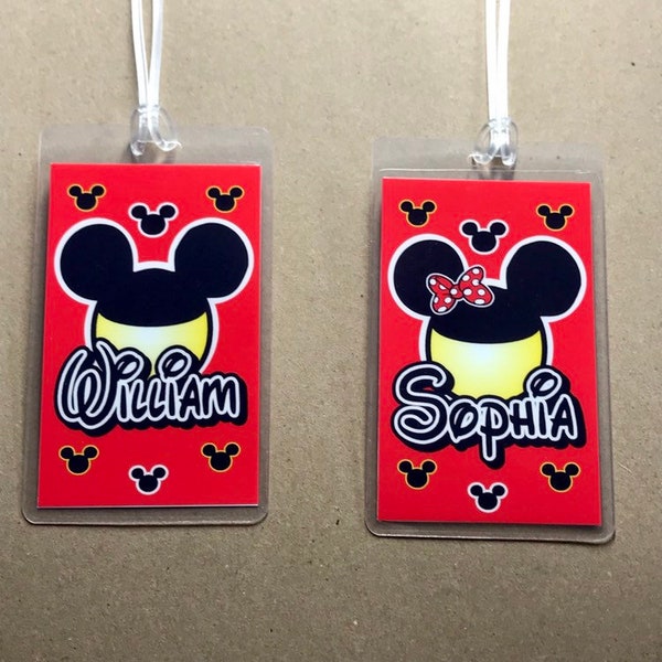 Mickey Name Tag - Etsy