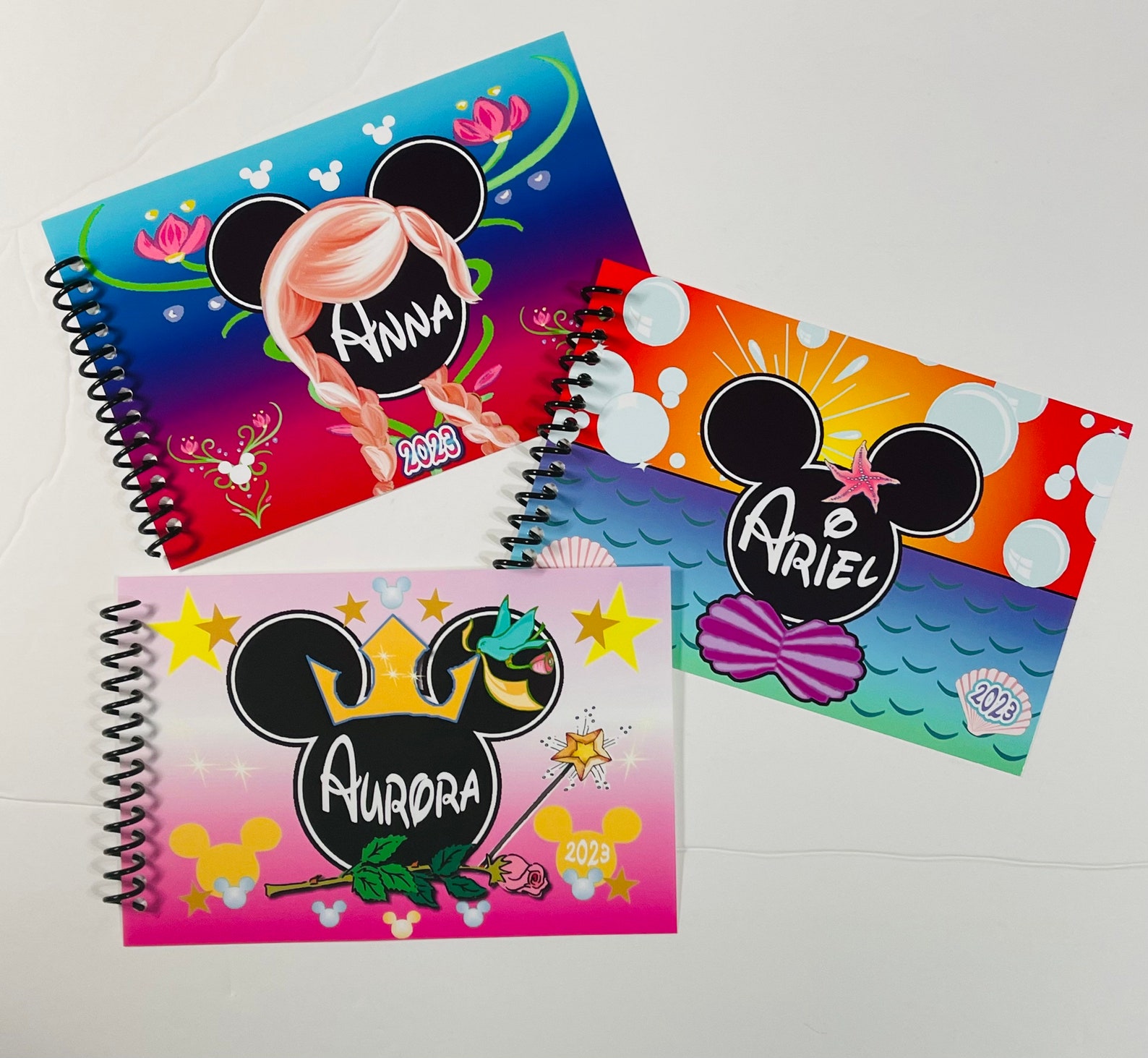 Disney Princess Autograph Book anna Ariel Aurora Belle - Etsy