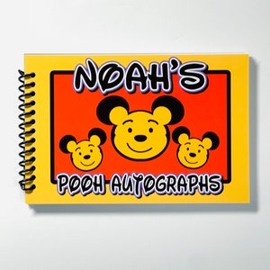 Winnie the Pooh Autograph Book - Mickey Book - Tigger Autograph Book ...