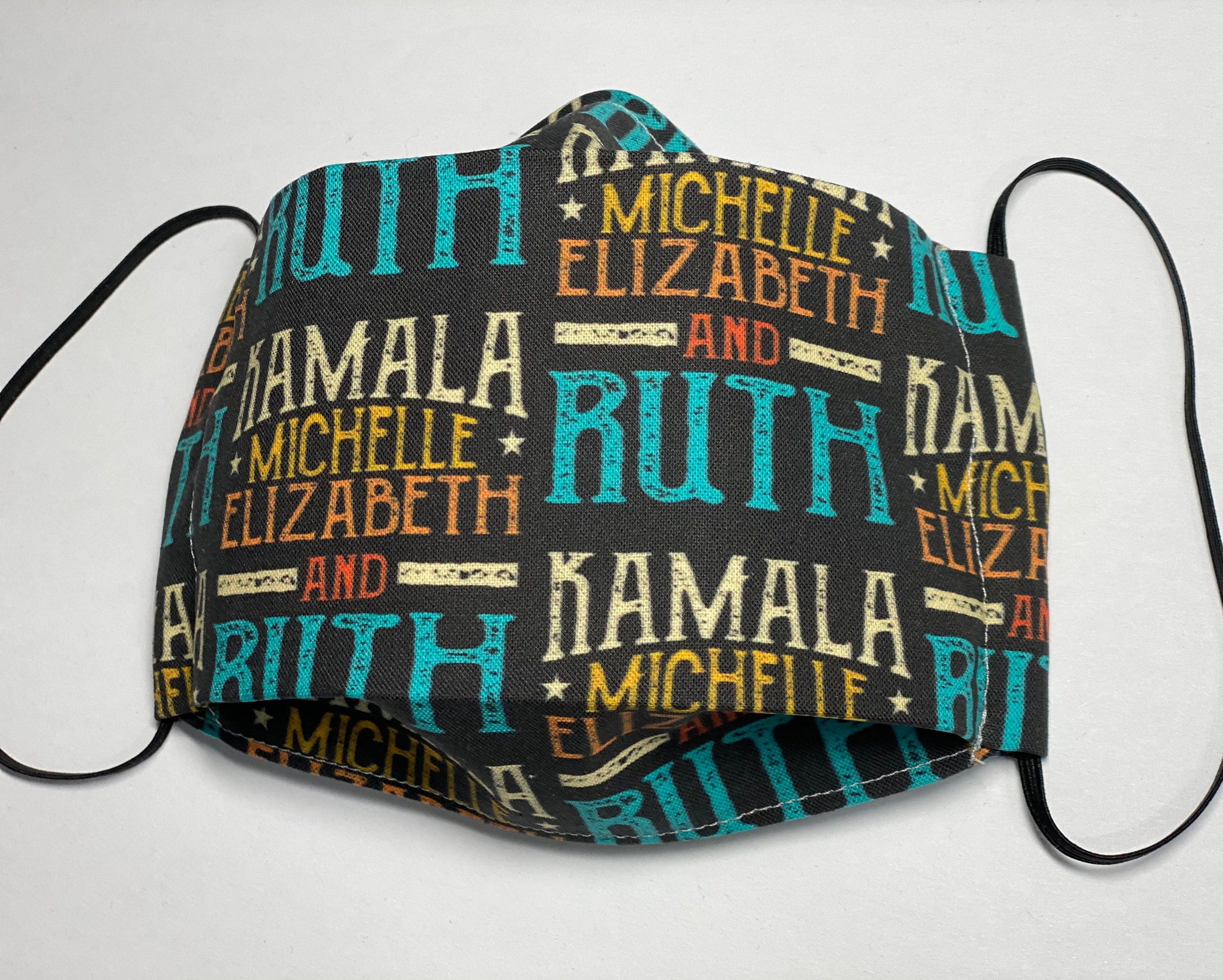 Kamala Michelle Elizabeth and Ruth Face Mask Feminist Face | Etsy