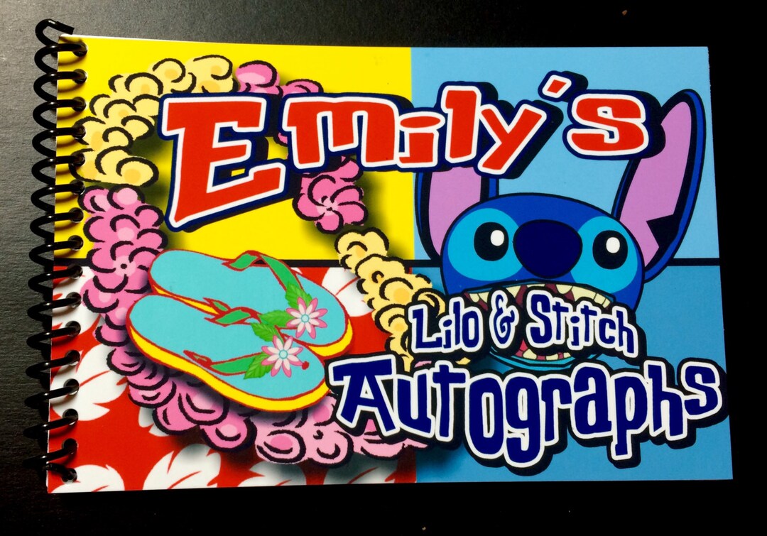 Disney Autograph Book - LILO and STITCH Inspired Personalized Autograph ...