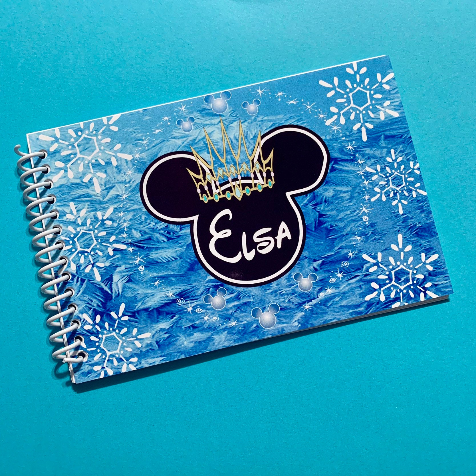 Personalized Disney Autograph Book FROZEN Elsa Snowflakes | Etsy