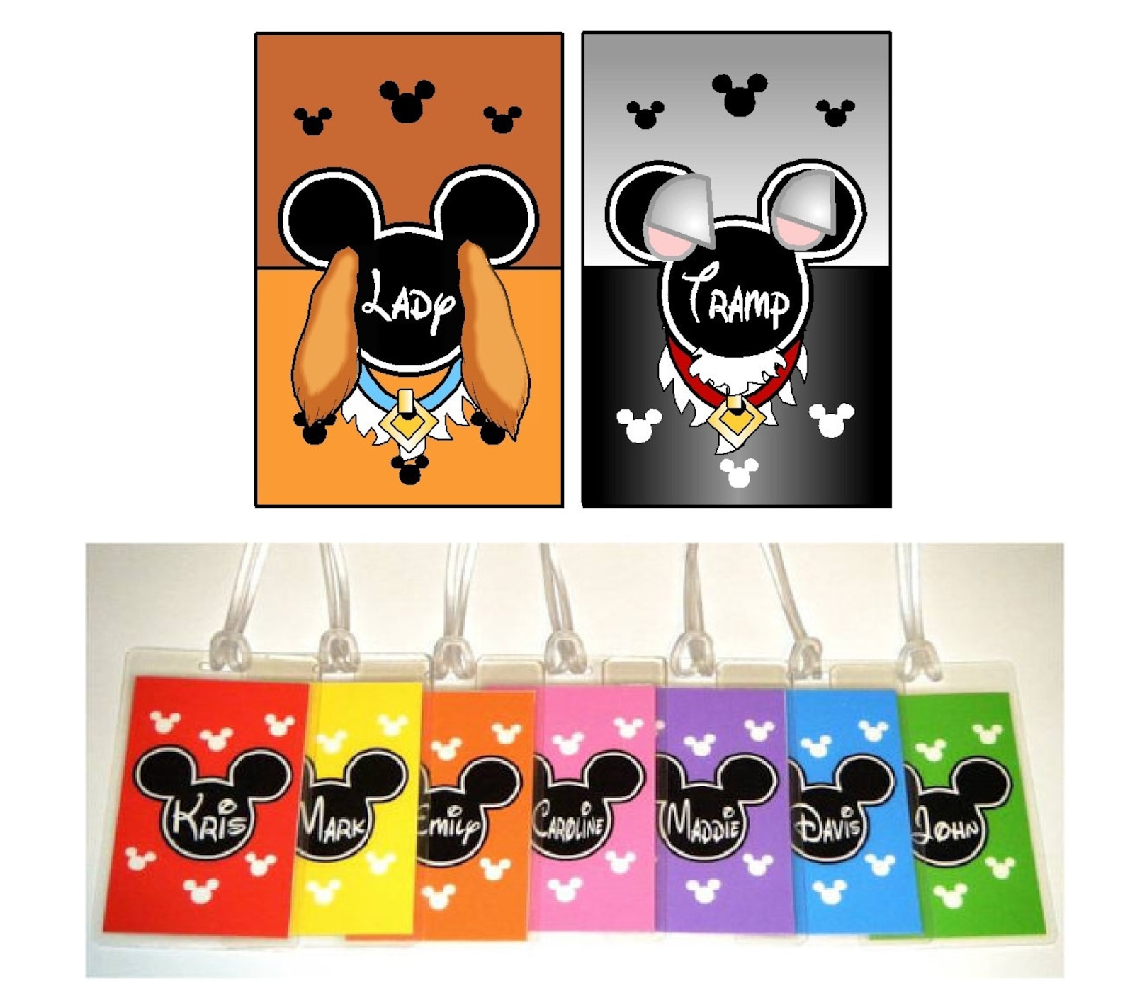 Disney Luggage Tag Great Fish Extender Gift Mickey Mouse Tags Back to ...