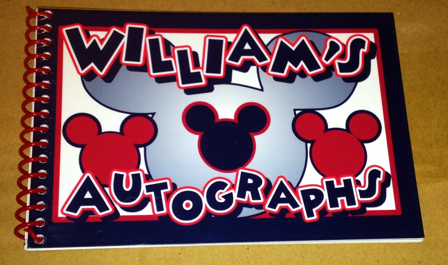 Personalized Disney Autograph Book Mickey Mouse Book - Etsy UK
