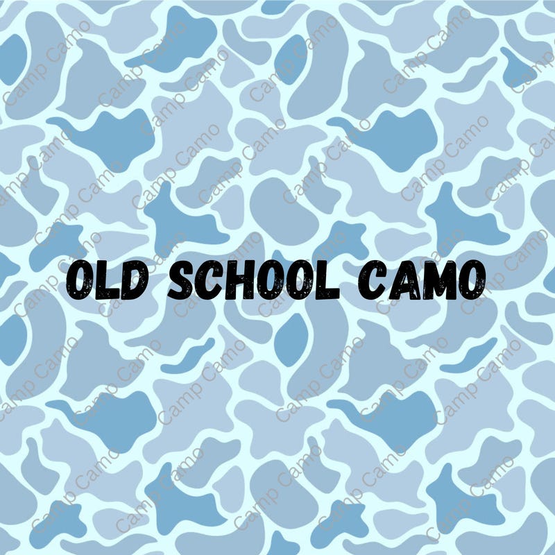 Blue Camo - Etsy