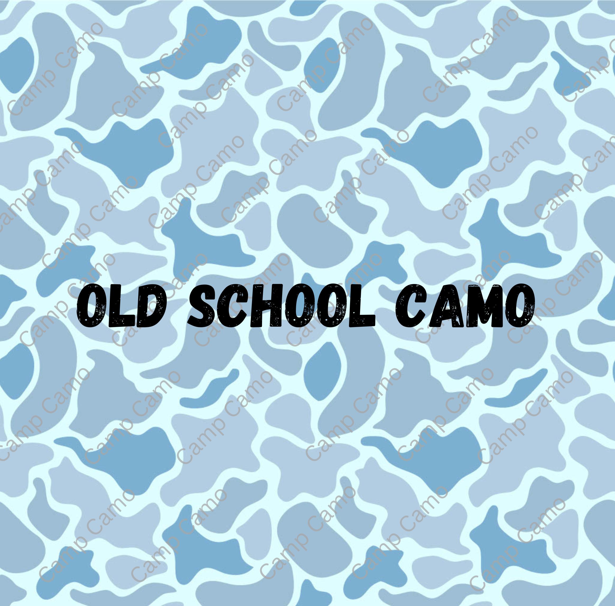 Blue Old School Camo Seamless Pattern PNG, Duck Hunting Camouflage ...