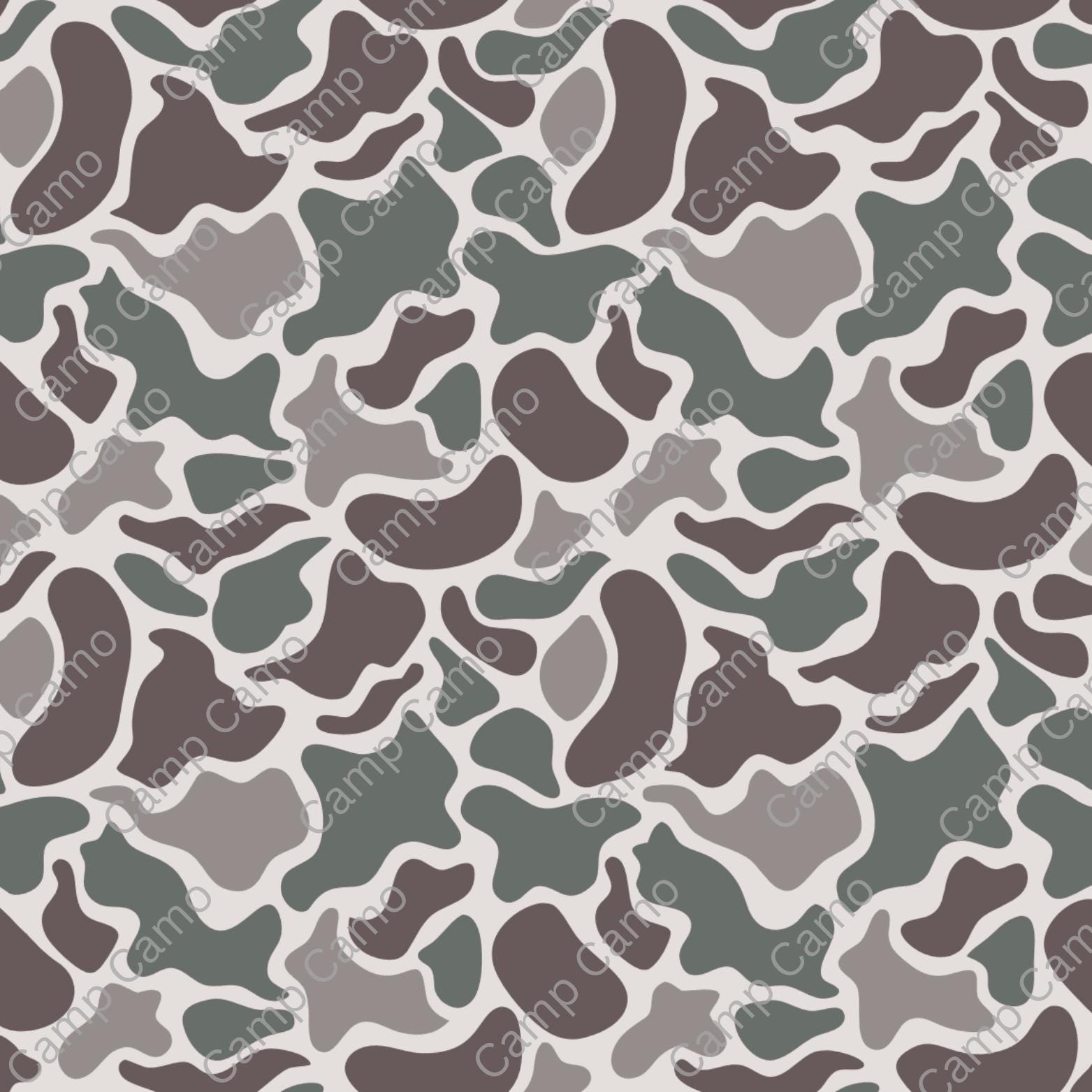 Marsh Old School Camo Seamless Pattern PNG, Duck Hunting Camouflage ...