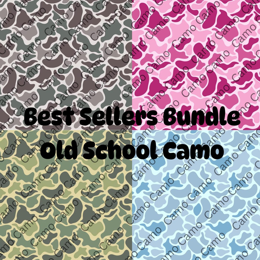 Best Seller Bundle Old School Camo, Marsh Old School Camo, Green Old ...