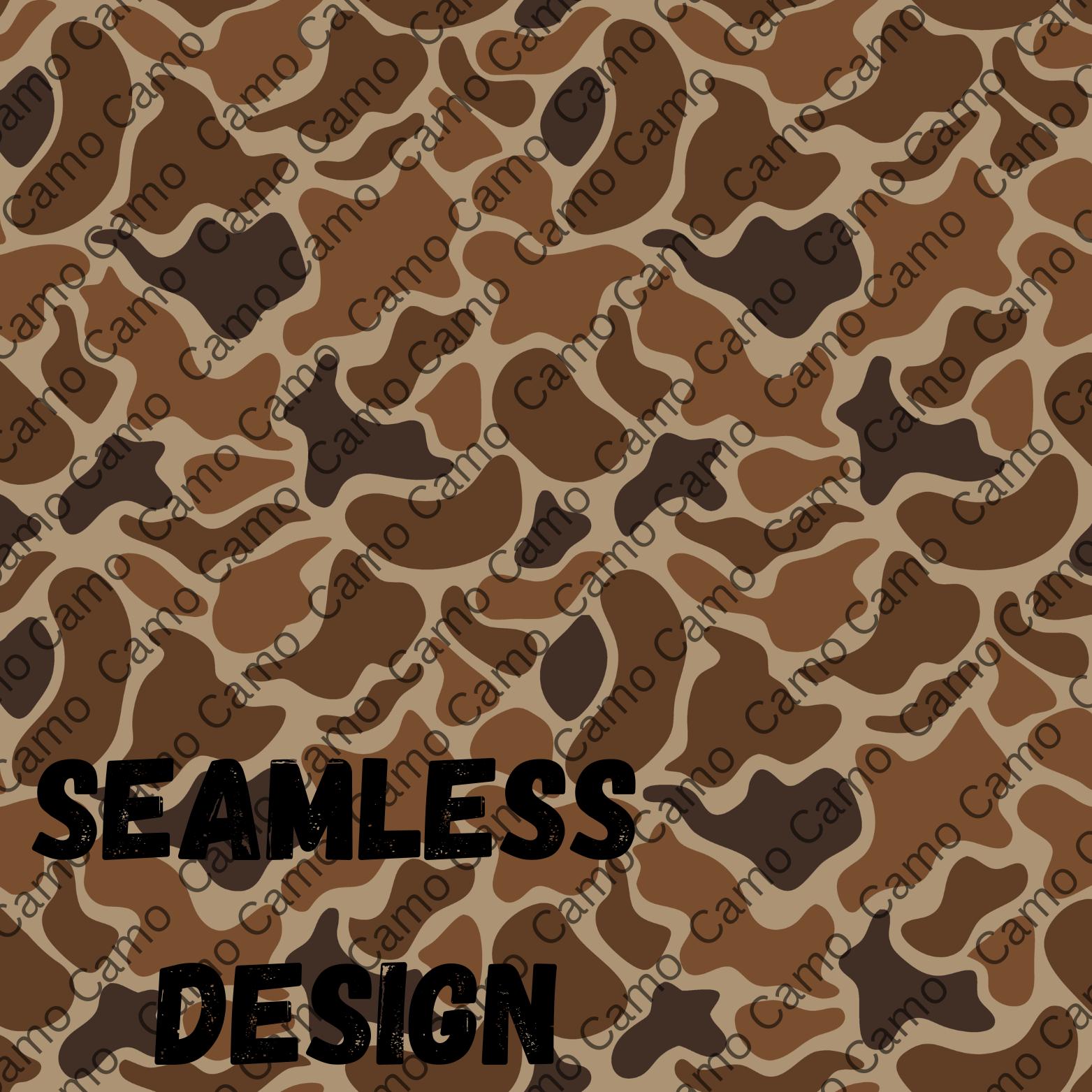 Woodland Old School Camo Seamless Pattern PNG, Duck Hunting Camouflage ...