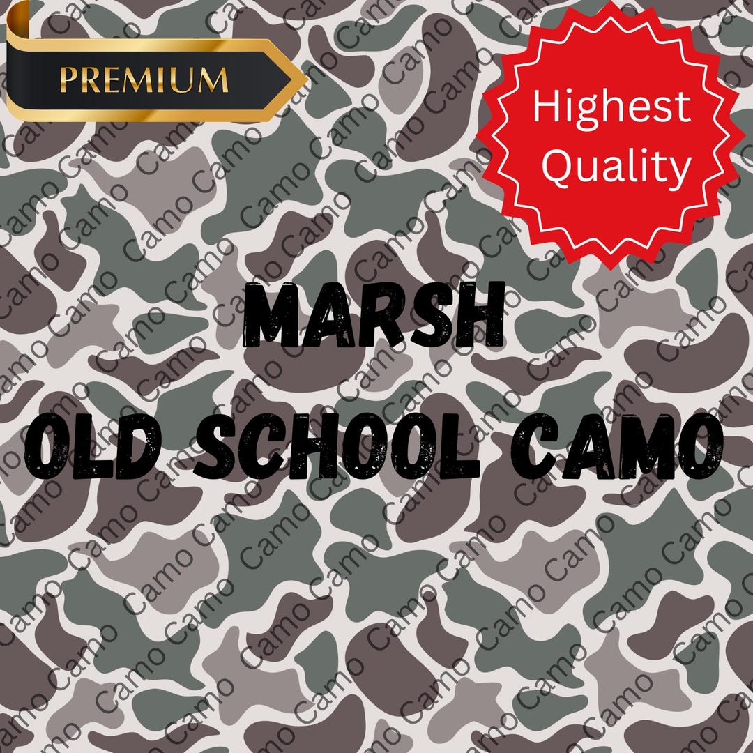 Premium Marsh Old School Camo Seamless Pattern PNG – Highest Quality ...