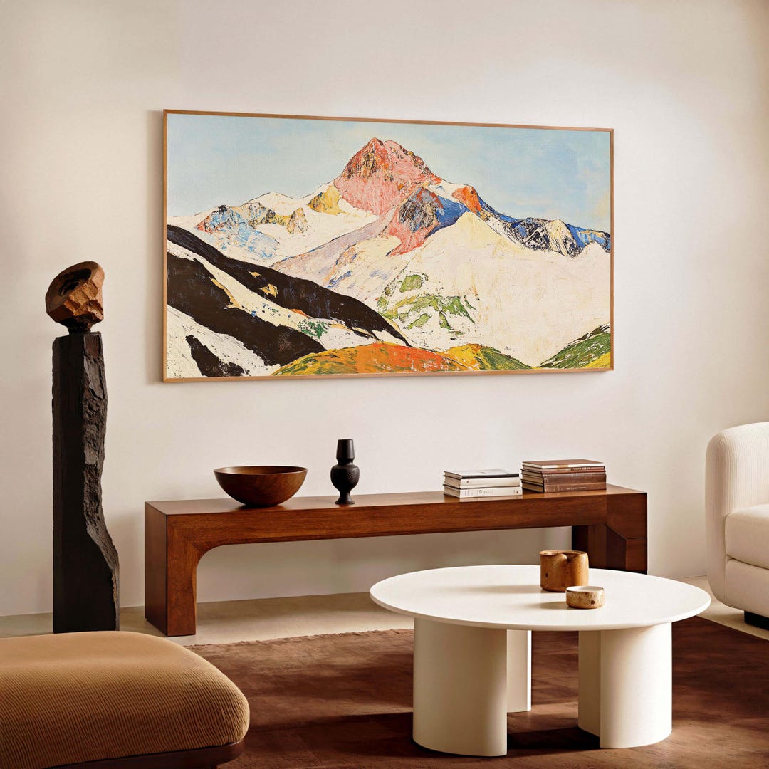 Mountain Art Large Canvas Landscape Print Unframed Panoramic Nature ...