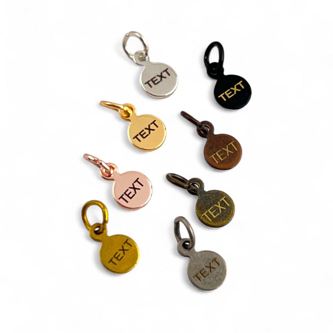 Custom Laser Engraved Logo Charm, Personalized Logo, Custom Jewelry Tag ...