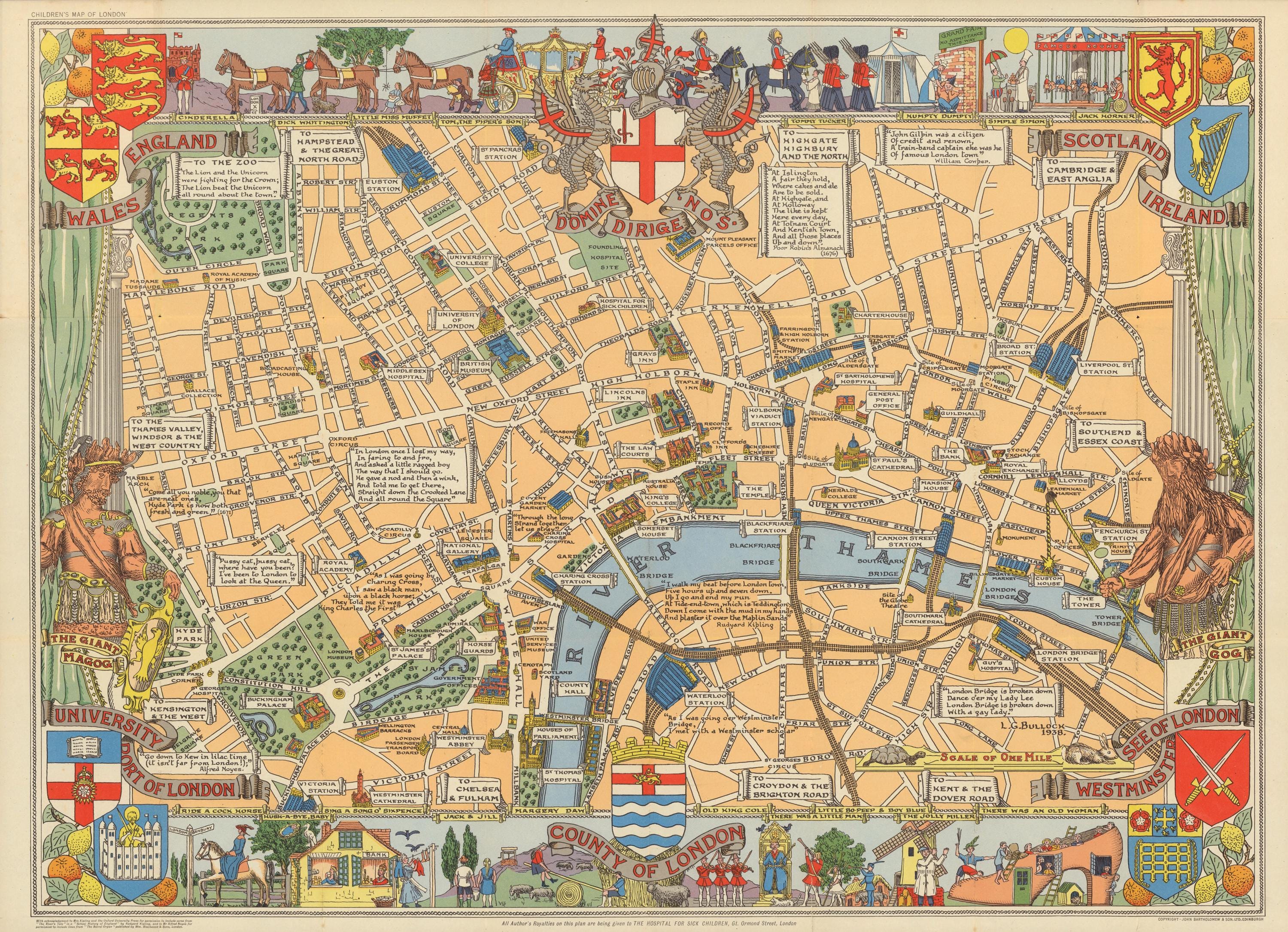 5 Old London Maps, Antique London England Art Maps, Vintage London Maps ...