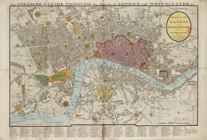 Vintage London Maps, Printable Digital Downloads - Etsy