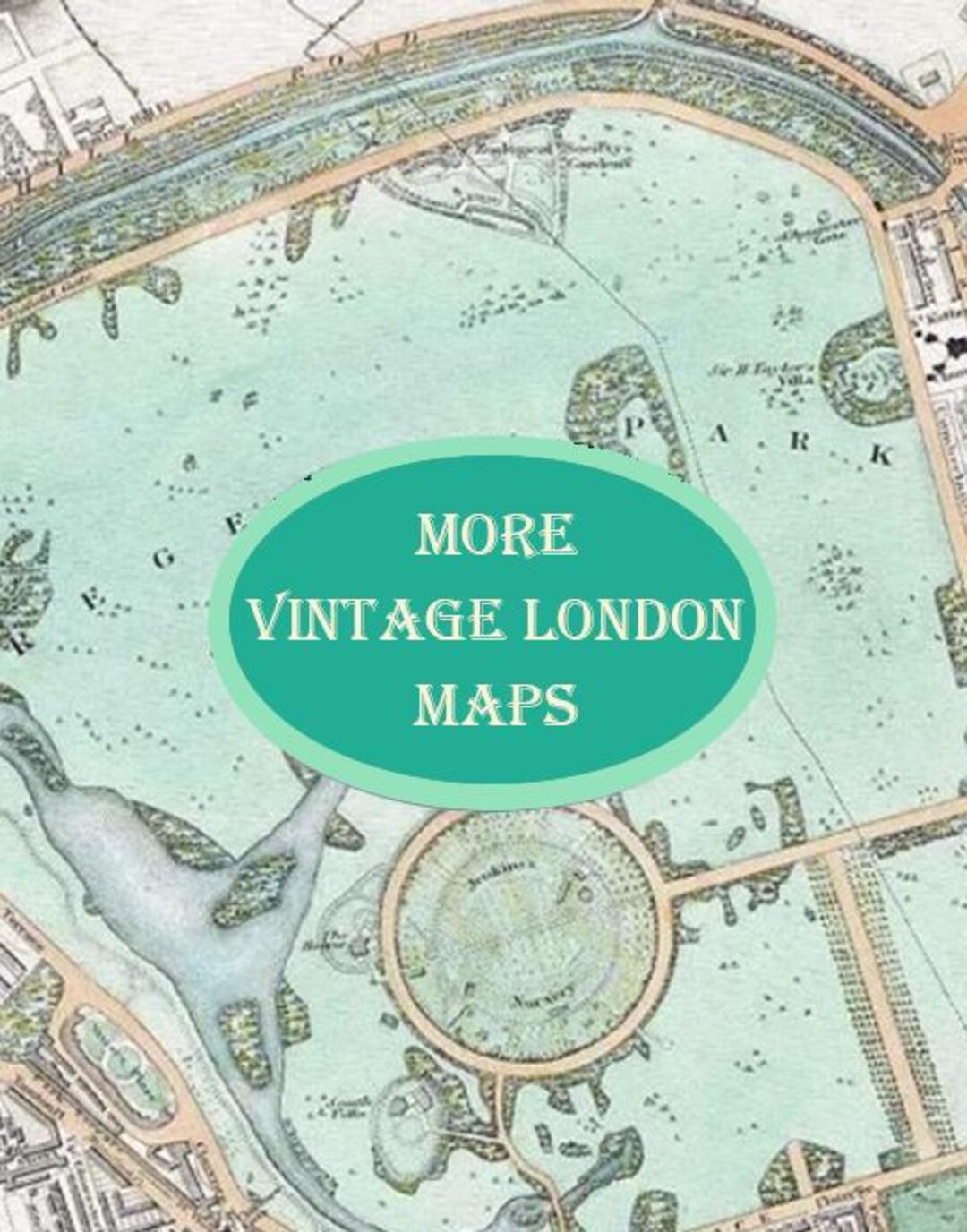 Vintage London Maps, Printable Digital Downloads - Etsy