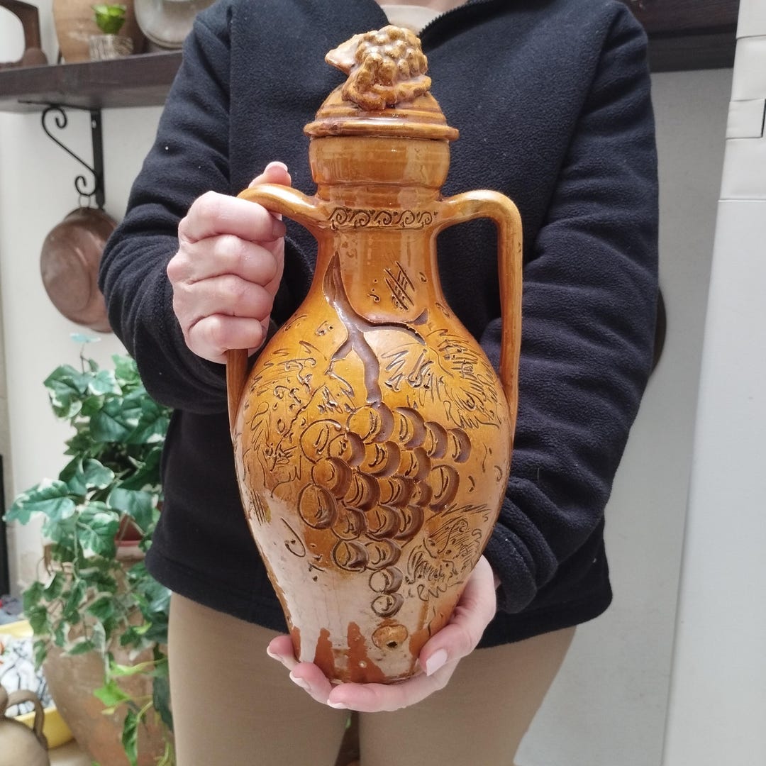 Rare Apulian Terracotta Amphora From Grottaglie From the Early 1900s ...