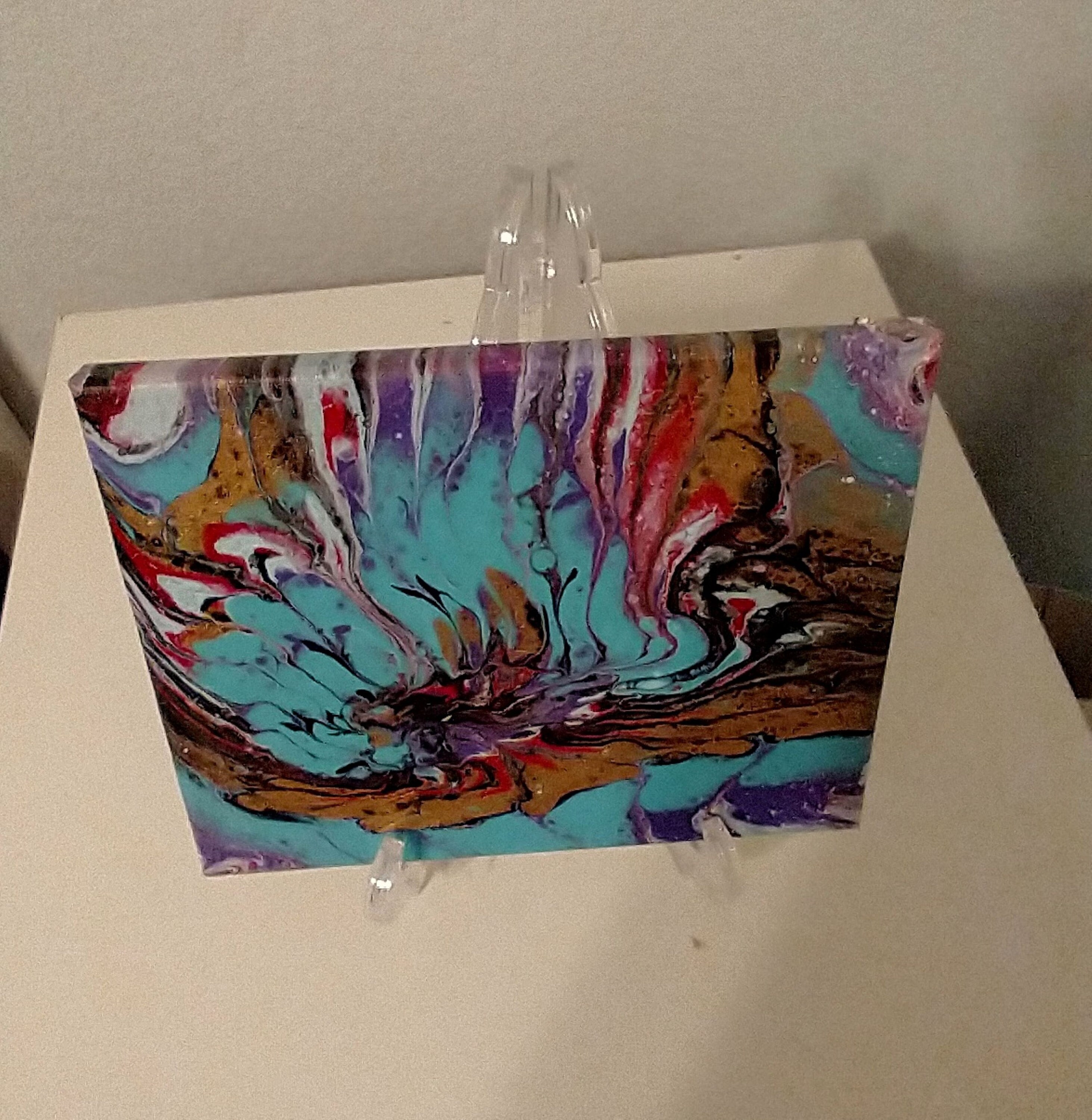 Collection by Shari L B Original 8x10 Fluild Art Abstract Pretty Bird ...