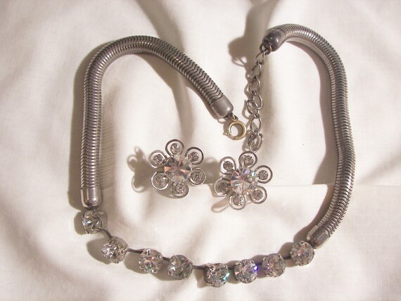 Stunning Rare Beautiful Bold Snake Mesh Large Rhinestone | Etsy