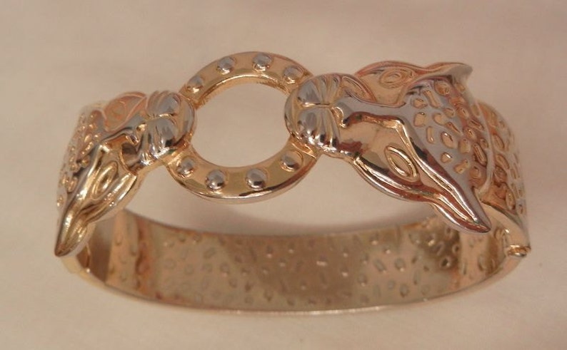 Beautiful Double Tiger Side Open Hinged Bangle Bracelet - Etsy
