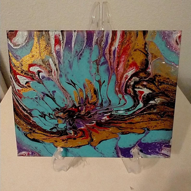 Collection by Shari L B Original 8x10 Fluild Art Abstract Pretty Bird ...