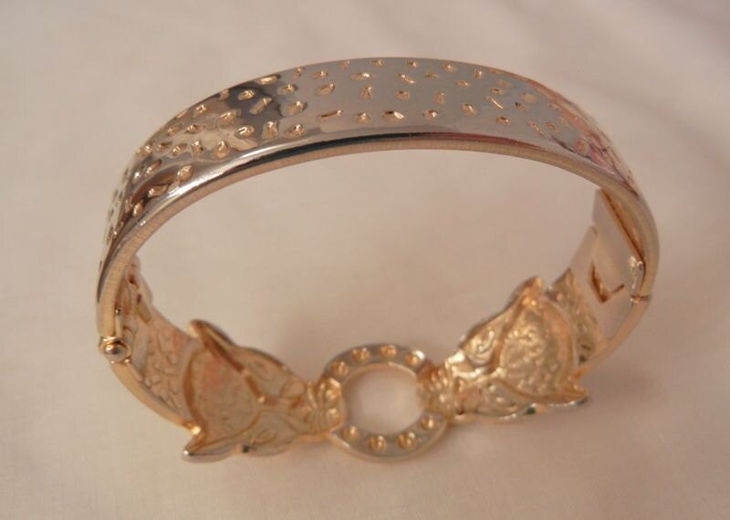 Beautiful Double Tiger Side Open Hinged Bangle Bracelet - Etsy