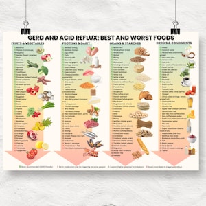 GERD & Acid Reflux Food List – 160 GERD Friendly Foods, Foods to Avoid ...