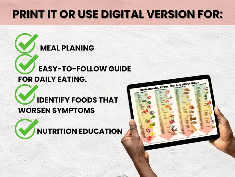 GERD & Acid Reflux Food List – 160 GERD Friendly Foods, Foods to Avoid ...